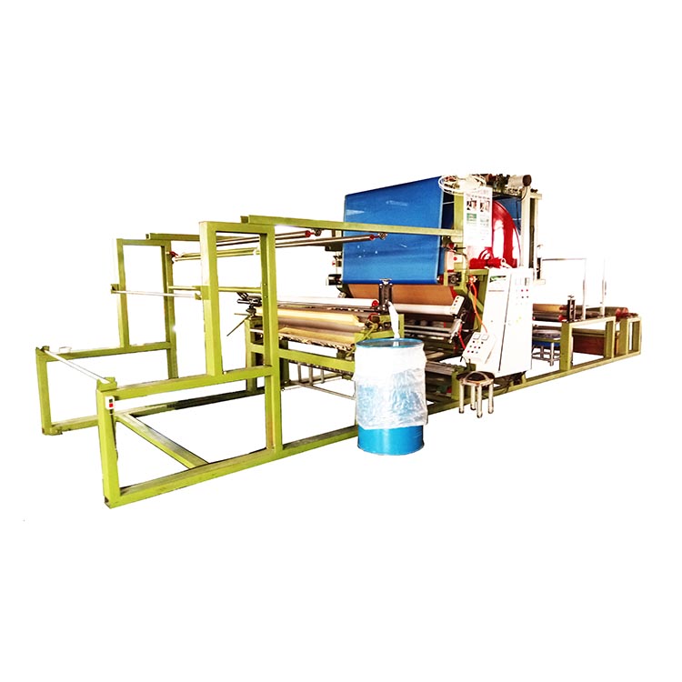 Horizontal laminating machine with net belt