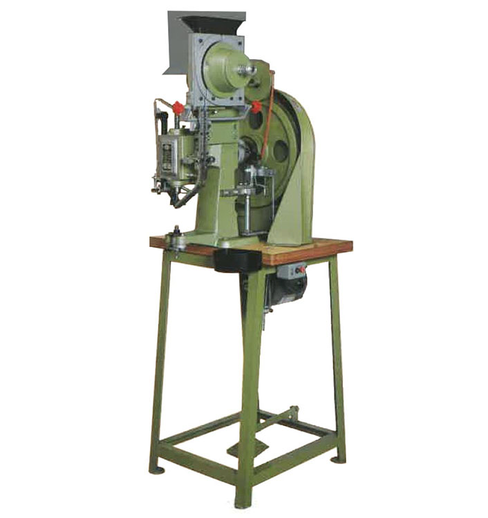 Semi-automatic eyeleting machine